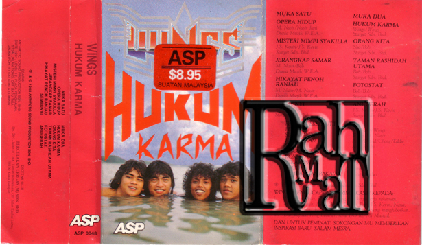 WINGS – HUKUM KARMA (1988) | LAYOUT KASET, CD & PIRING HITAM