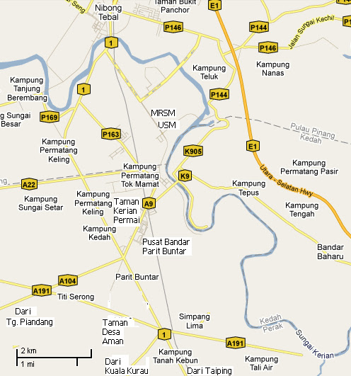 HOMESTAY SEBERANG PERAI: Peta Lokasi