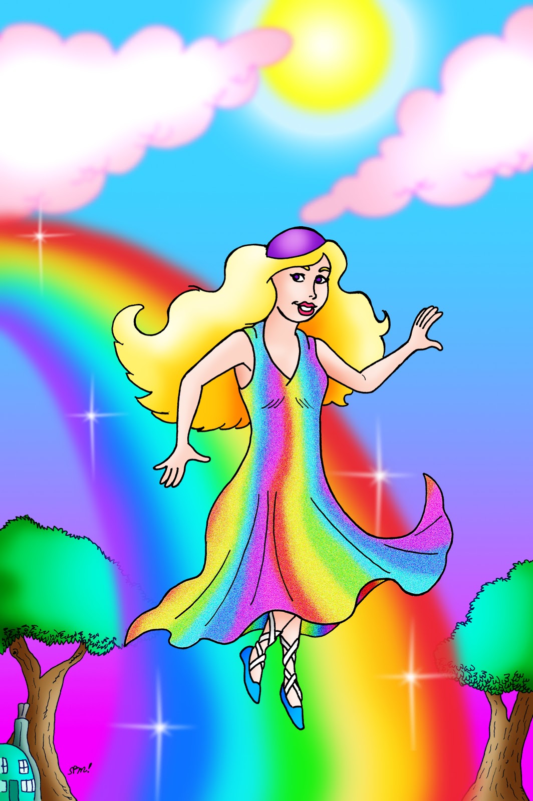 S.P. Maldonado's Oz art: Polychrome: back cover for Images of Oz