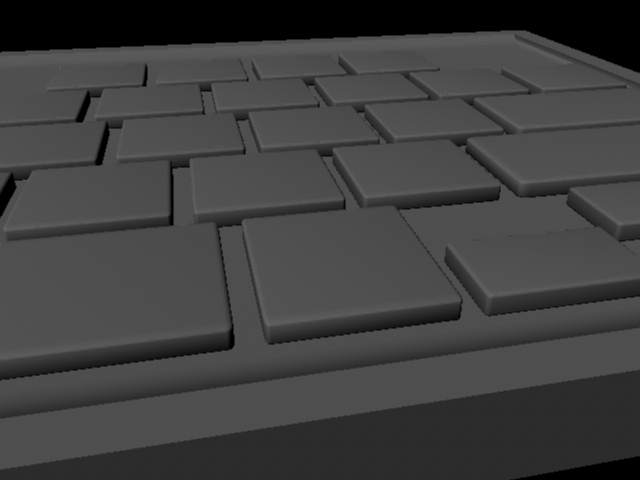 Omari The Animator: Maya Environment Project: Keyboard Model