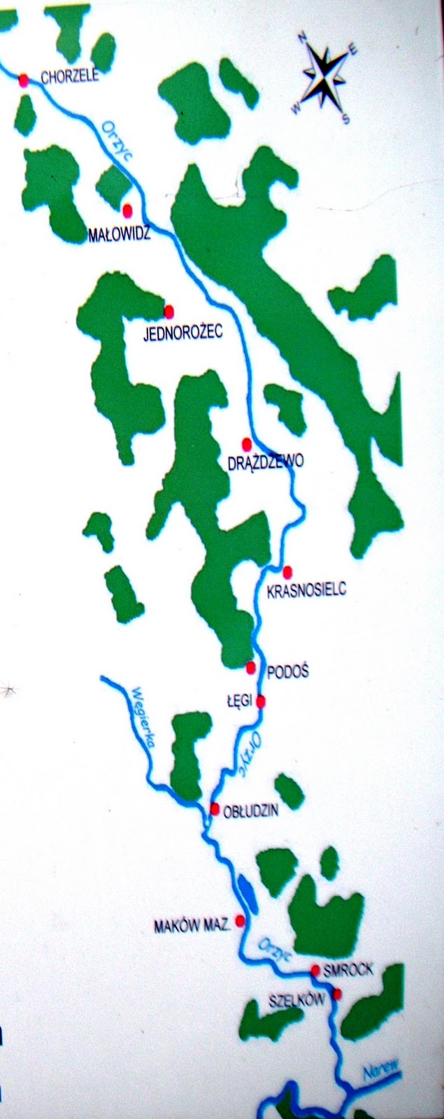 W drodze do ...: Rzeka Orzyc. 20 marca 2011