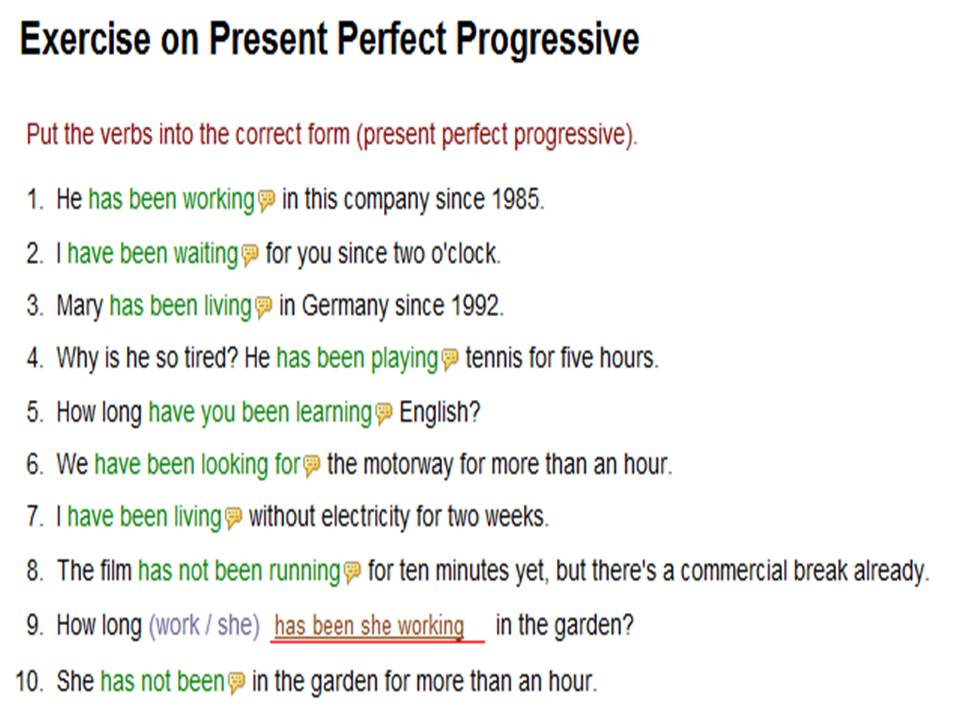 My English Class-ArMaNdO: PRESENT PERFECT PROGRESSIVE
