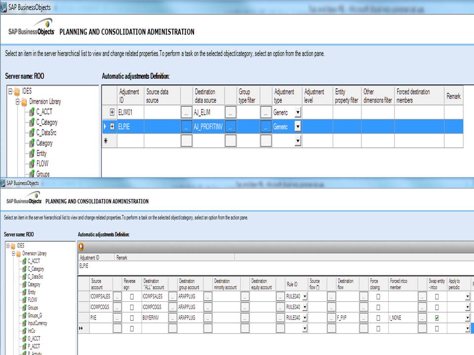 SAP In A NutShell: Create Adjustment Rules