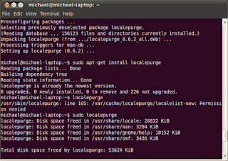 Michael Angstadt's Blog: Freeing hard disk space in Ubuntu Linux