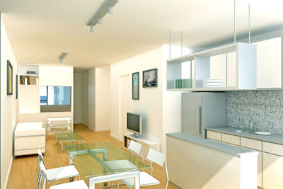 Mónica Diseños: Monoambientes para Martín