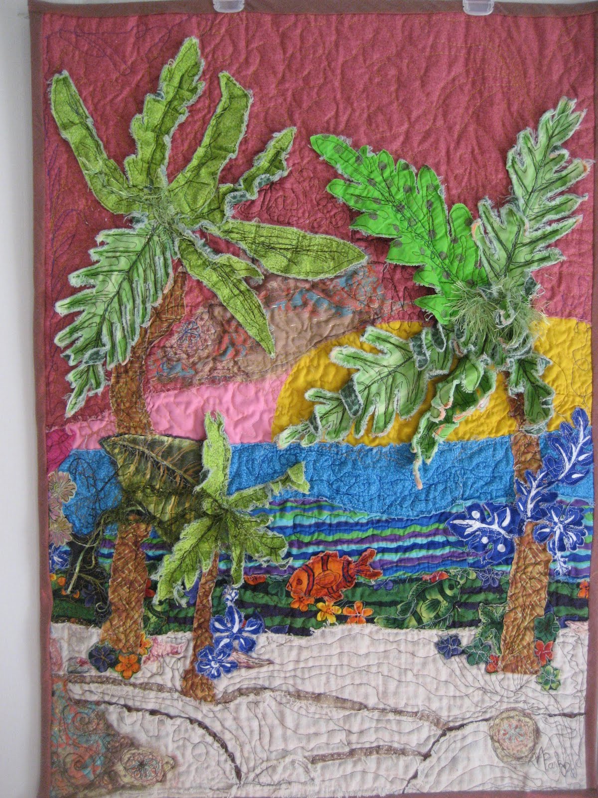 Art From the Heart by Mary: Fabric Collages