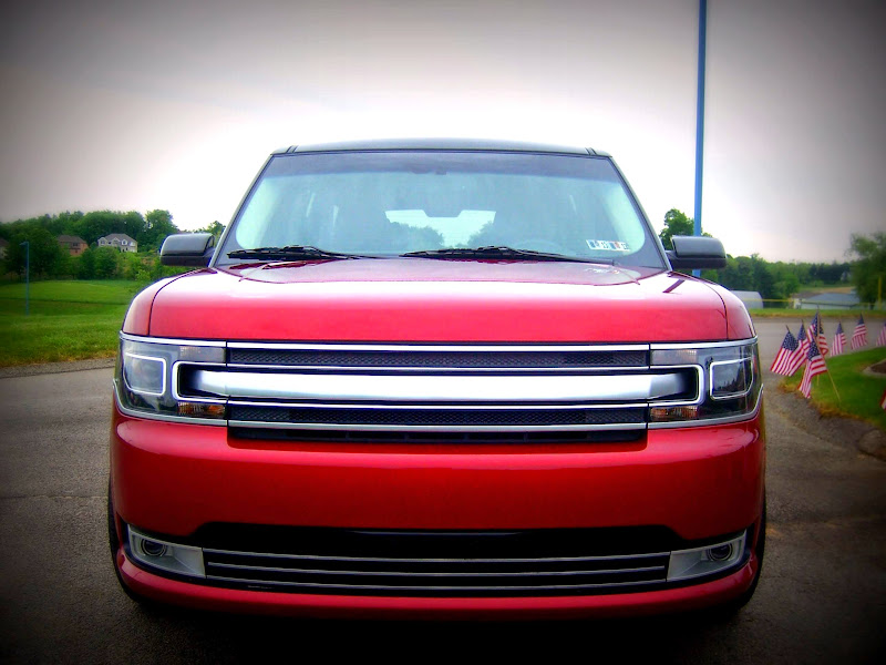 New Ruby Red Pics - Tint, Debadged Front & Chemical Guys - Ford Flex Forum