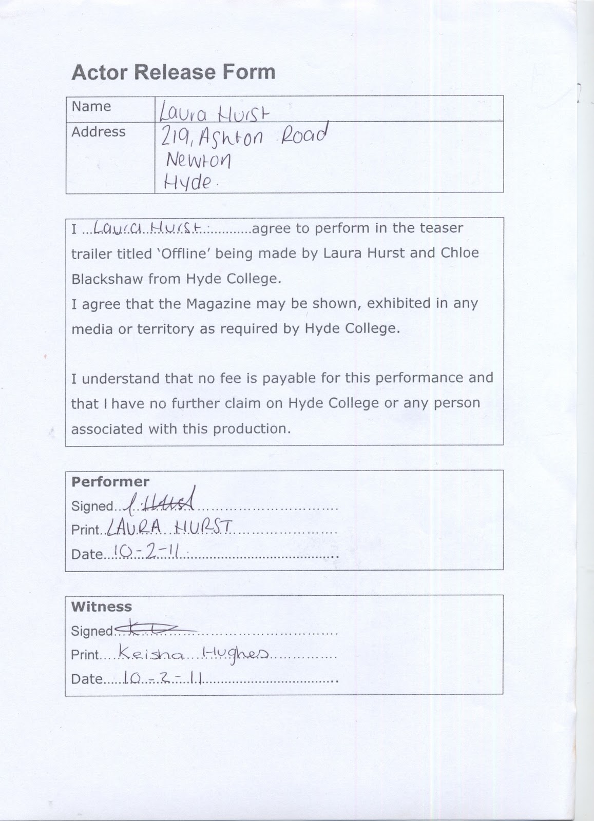 Laura Hurst Media Blog: February 2011