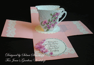 Selma's Stamping Corner and Floral Designs: Tea Cup Explosion Box Tutorial