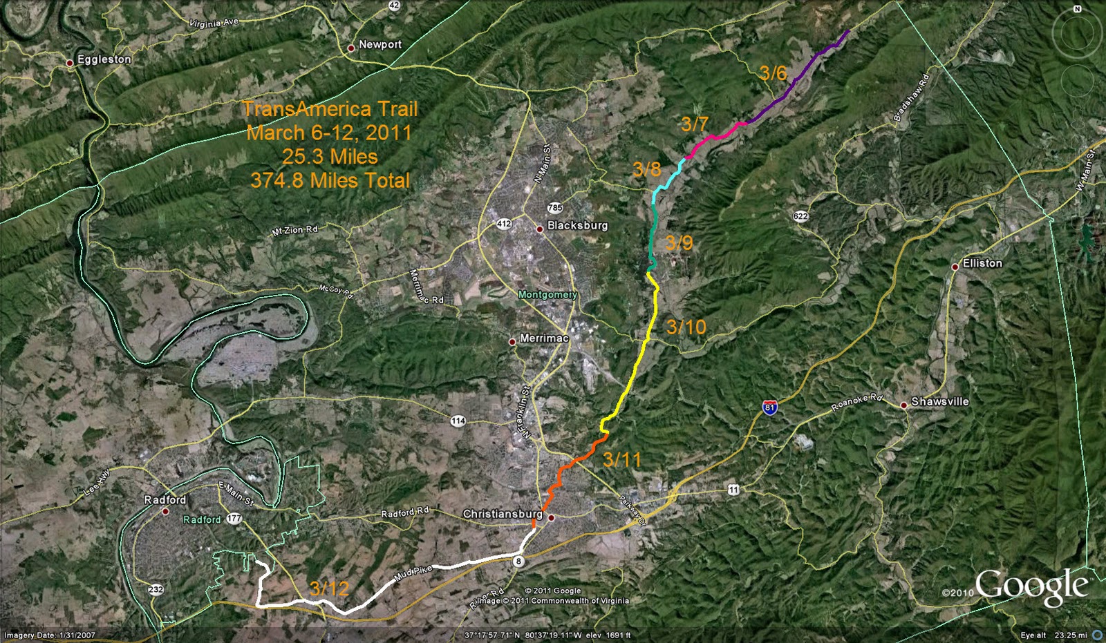 Virtual Walk Across America