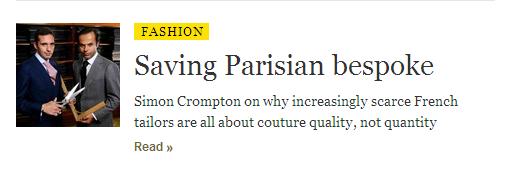 GQ: French tailoring – Permanent Style