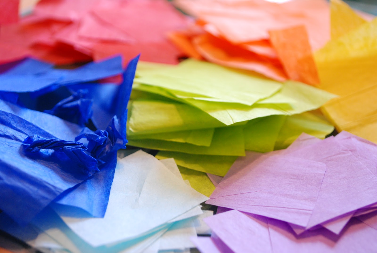 Craptastic Crafts for Kids: Tissue Rainbow