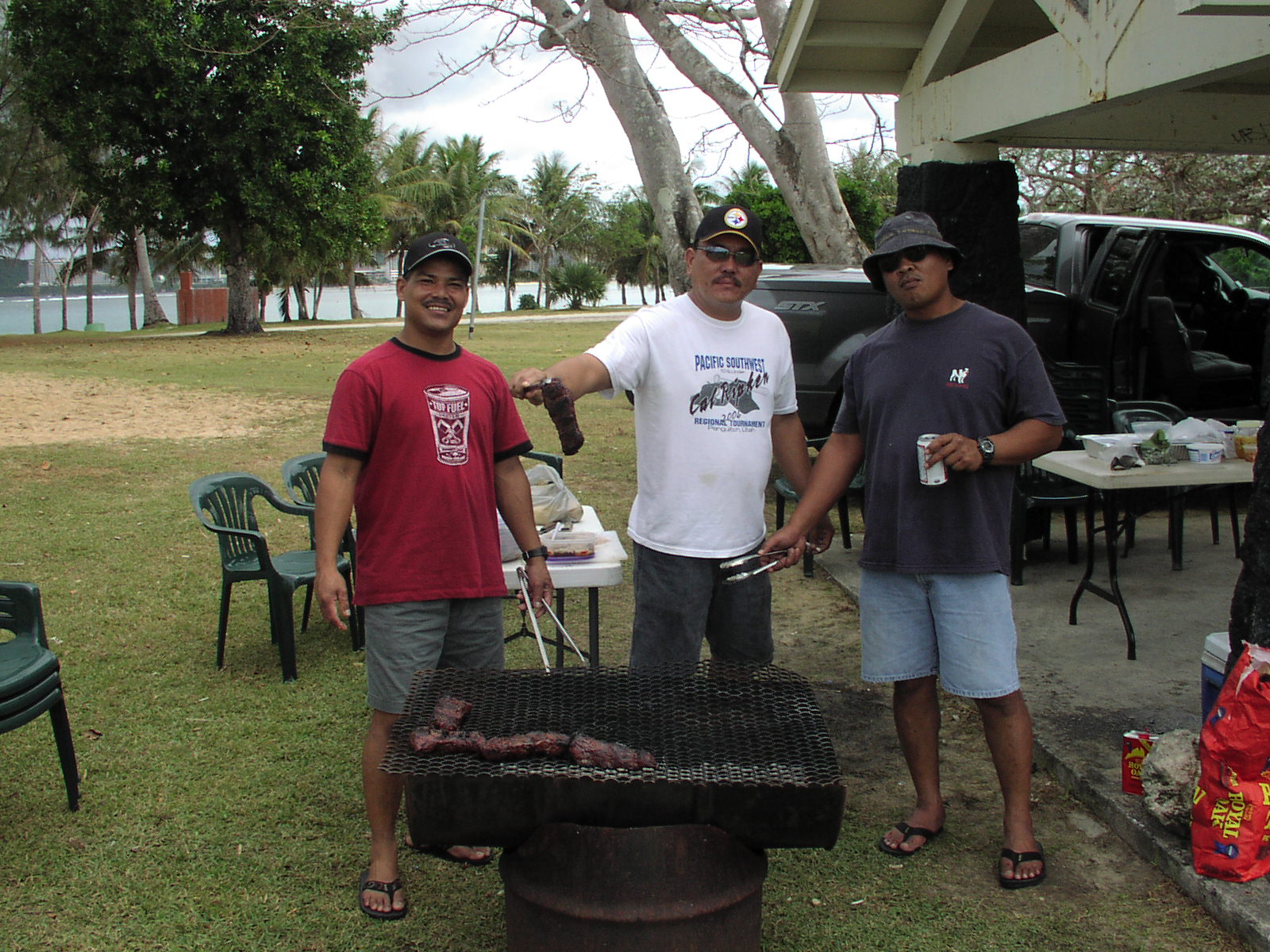 BBQGuam: Firefighter BBQ at Ypao Beach, Tumon, Guam