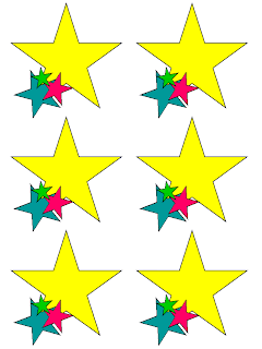 Moldes y Figuras de Sucha Foami: moldes de estrellas