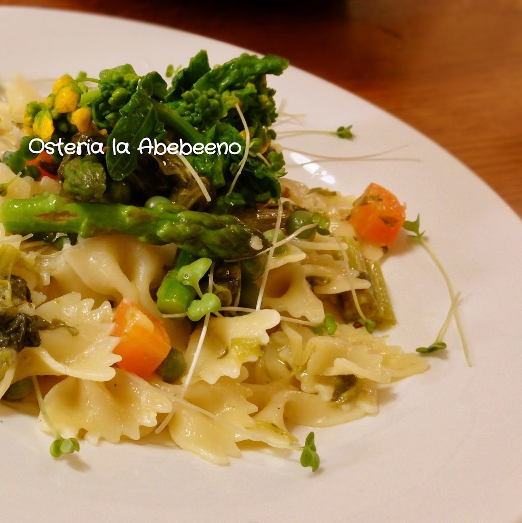Pasta con le Verdure di Primavera 春野菜のオルトラーナ - Osteria Abebeeno
