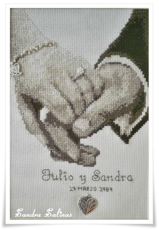 Imagenes de bordados en punto cruz para boda - Imagui