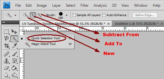 Seleksi Menggunakan Quick Selection Tool - Belajar Desain Grafis