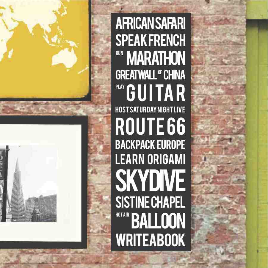 LilyGene: Subway Art :: Bucket List