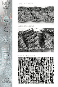 DiaryofaCreativeFanatic: Needlecrafts - Knitting Stitch Primer, Drop Stitch