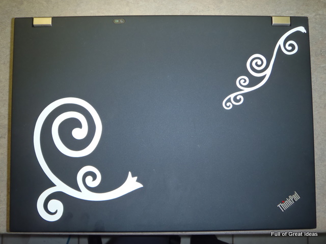 Laptop Vinyl Decals on my $0 budget