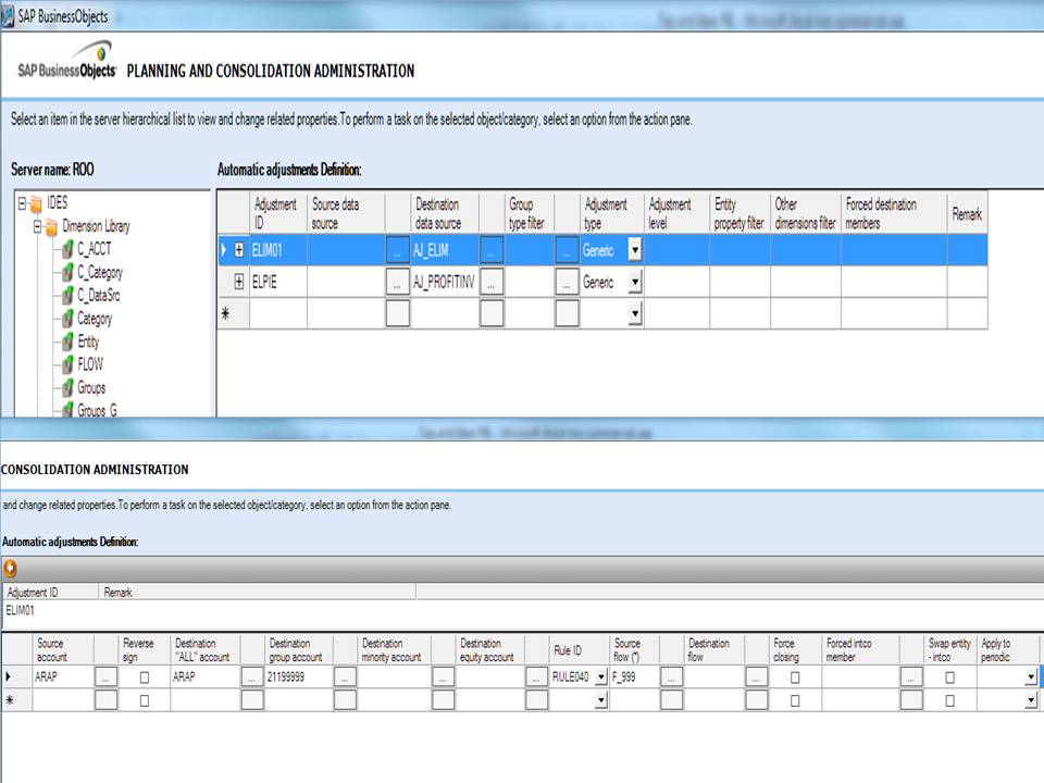 SAP In A NutShell: Create Adjustment Rules