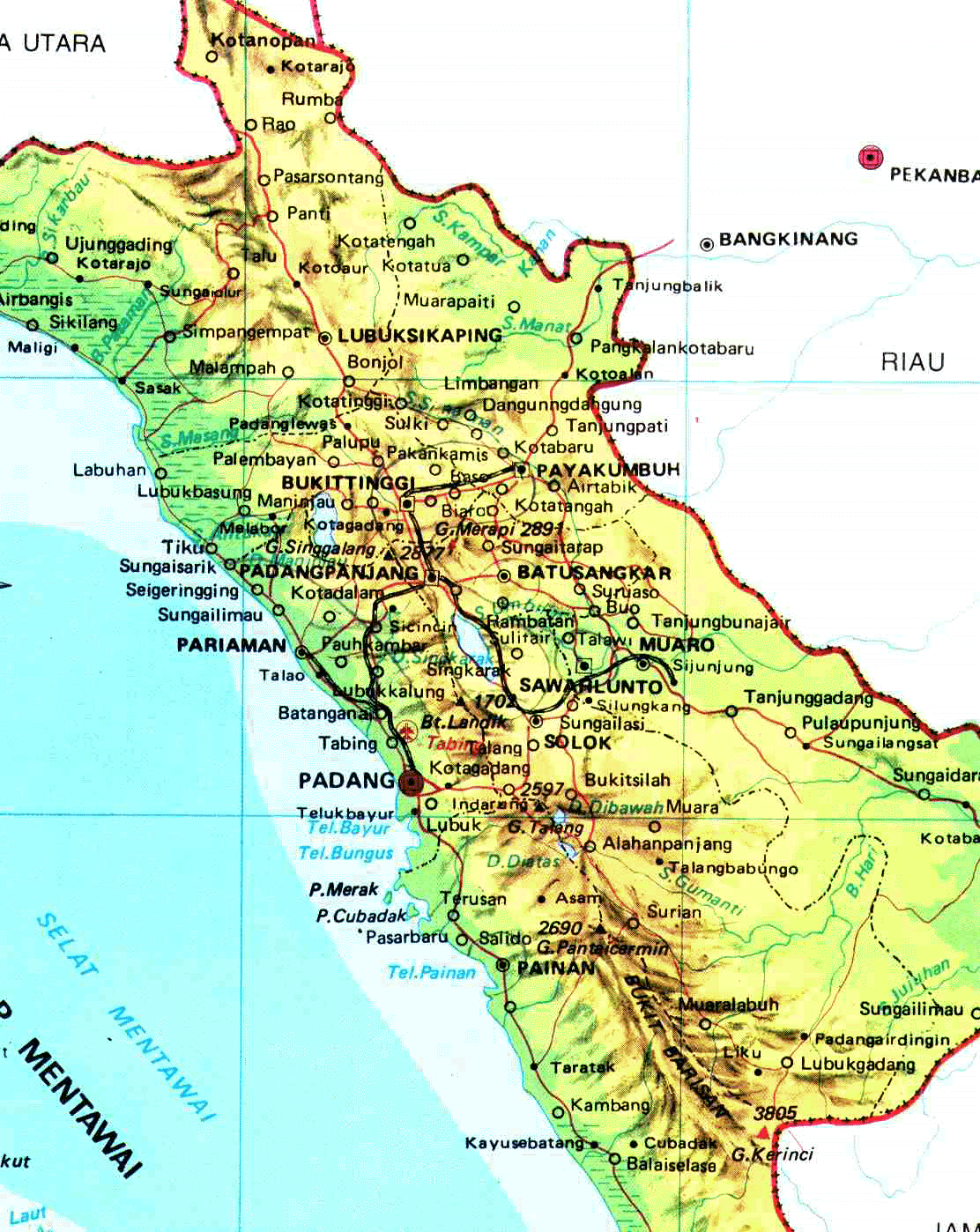 TAKJUB INDONESIA: PETA PROPINSI SUMATRA BARAT