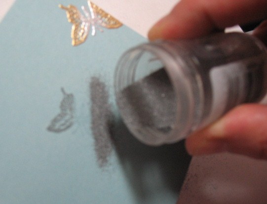 Stamp Girl: Embossing Powder Techniques #13