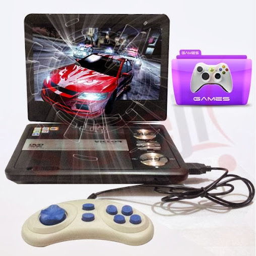 Buy 9.2 Portable 3D/ DVD Player Cum Game Console With FM,TV & USB,AV In ...