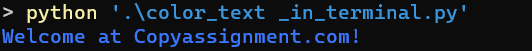 Print Colored Text Output In Python - CopyAssignment Print Colored Text Output In Python - CopyAssignment