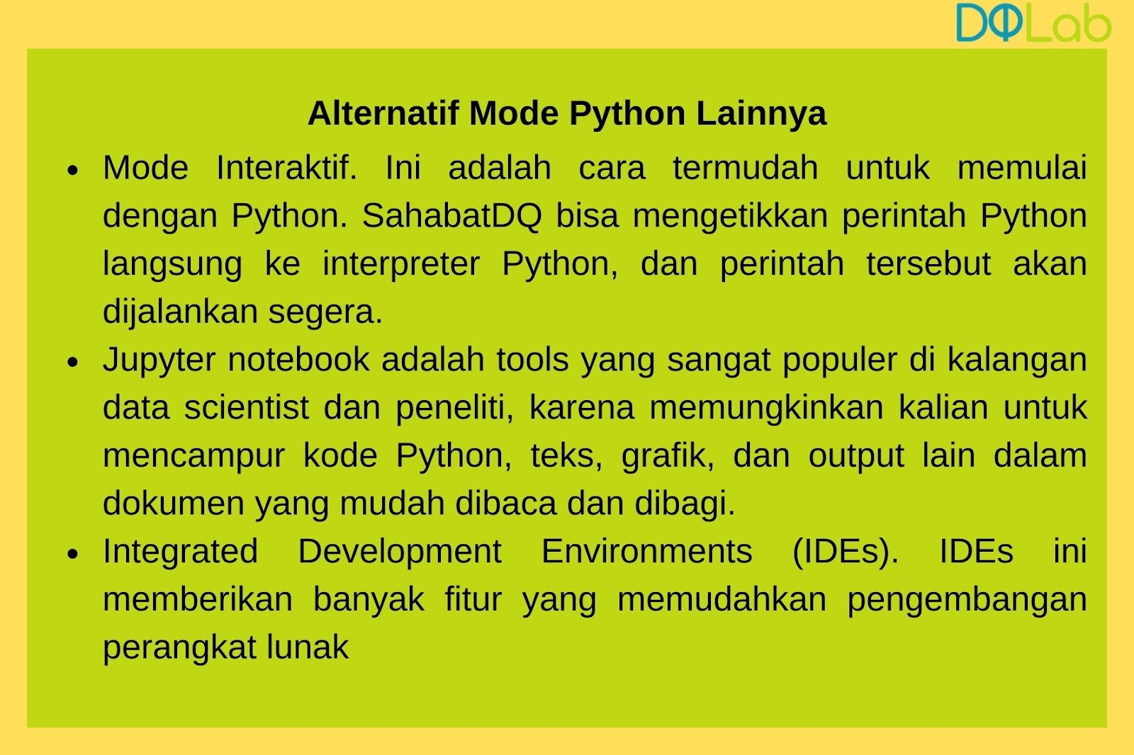 Kelebihan & Kekurangan Script Mode Python Kelebihan & Kekurangan Script Mode Python