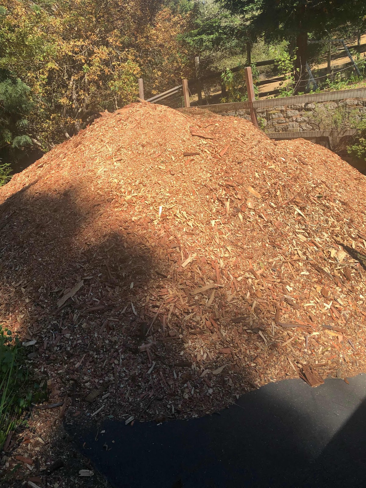 I finished the mulch!