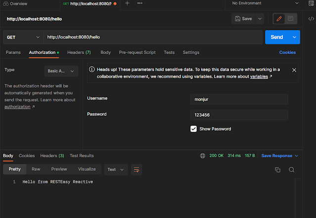 Quarkus Basic Authentication using MongoDB Quarkus Basic Authentication using MongoDB