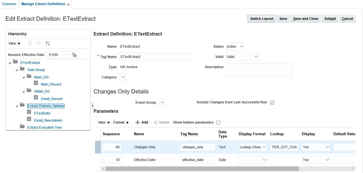 Generating Etext Output From Hcm Extracts In Oracle Fusion Hcm Cloud Application