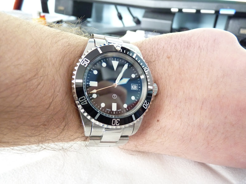 Rolex MilSub Homage Alpha Mod Invicta SW200 Swiss Made Movement ...