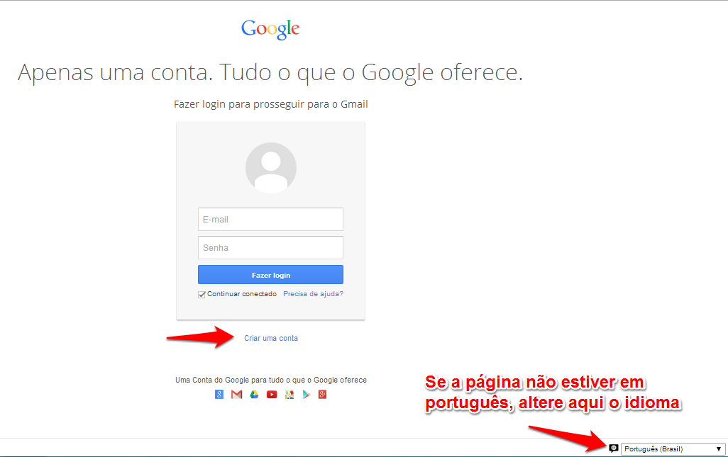 Como criar uma conta no Google/Gmail? - Fóruns dos Produtos do Google Como criar uma conta no Google/Gmail? - Fóruns dos Produtos do Google
