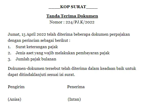 7 Contoh Tanda Terima Dokumen Kamu Wajib Tahu 7 Contoh Tanda Terima Dokumen Kamu Wajib Tahu