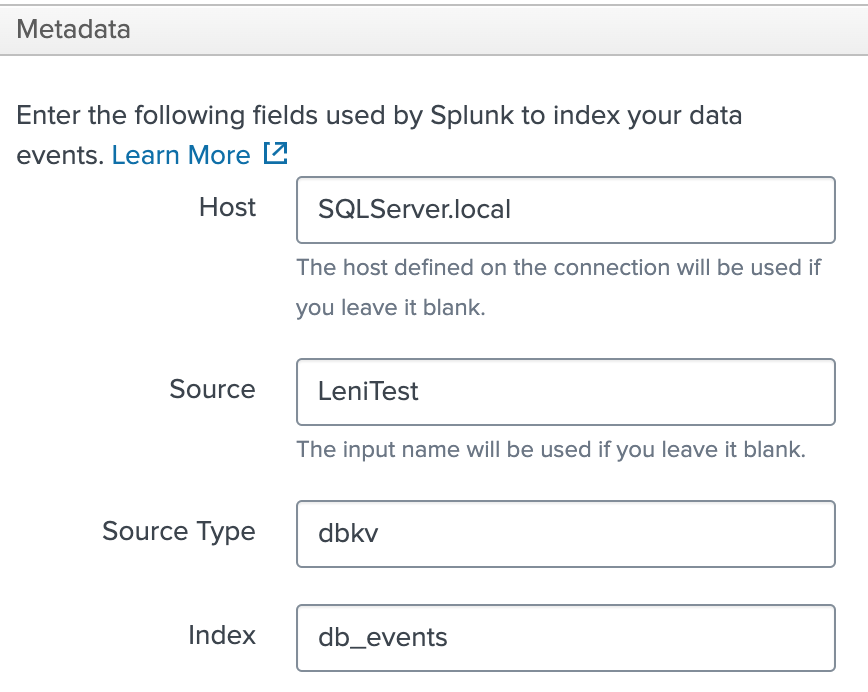 Configuring Splunk Db Connect Splunk Lantern