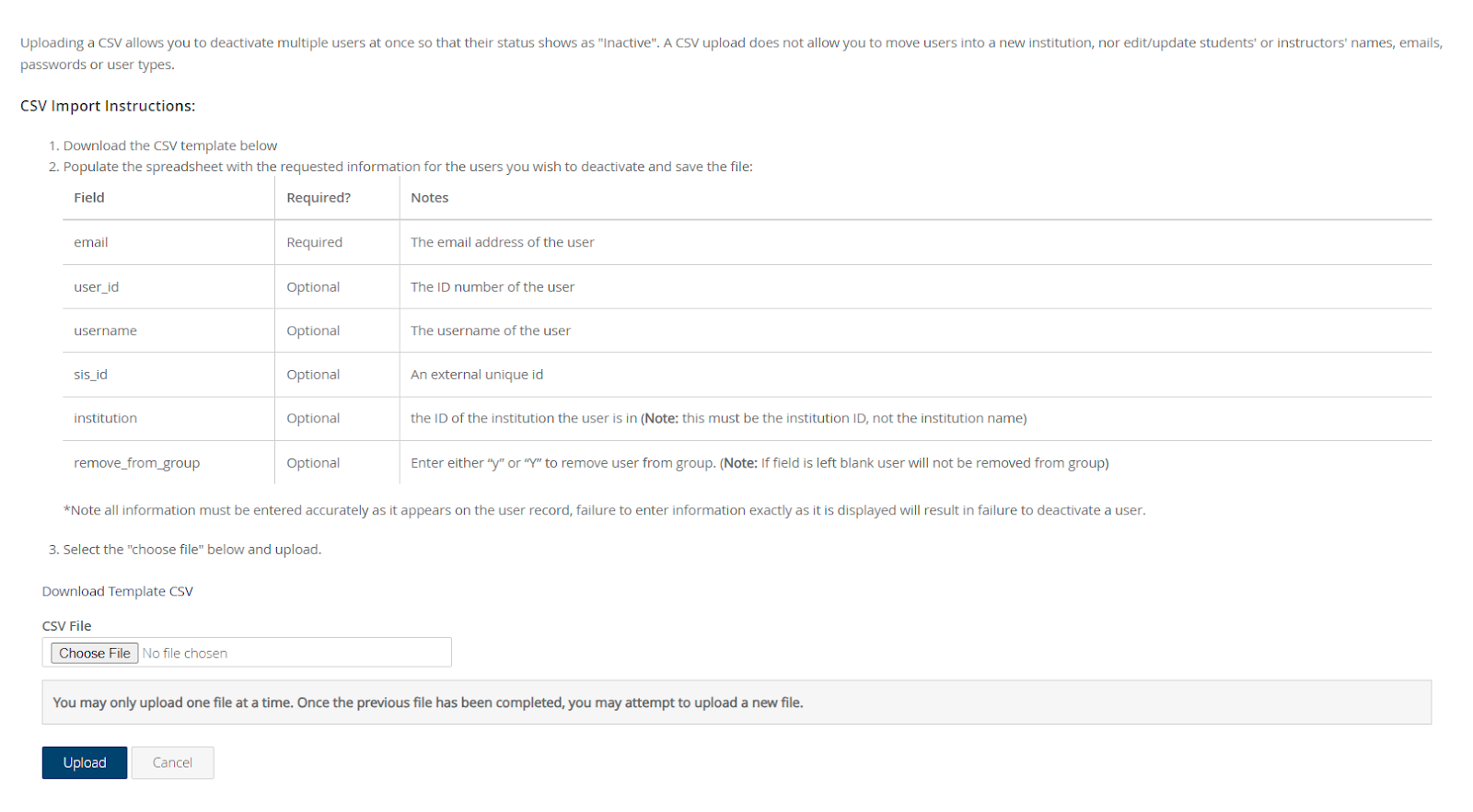 Deactivate Users in Bulk - Content Guide Deactivate Users in Bulk - Content Guide