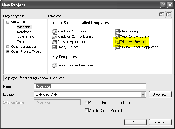 Mongol IT: Create Windows Service in Visual Studio C# Mongol IT: Create Windows Service in Visual Studio C#