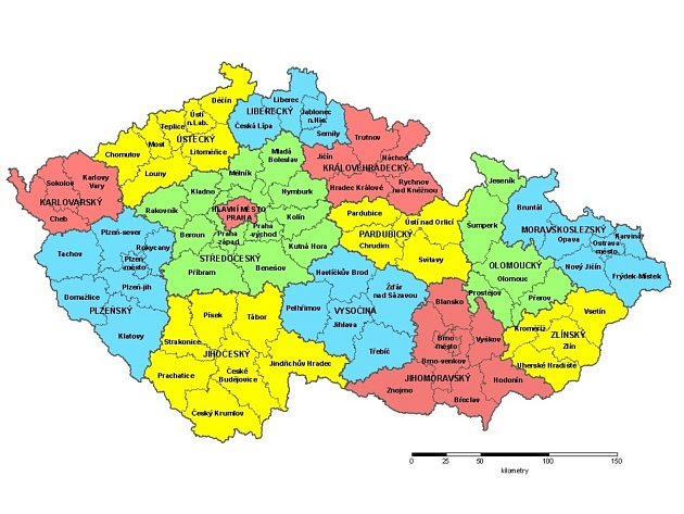 Okresy V čr Mapa | Mapa