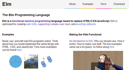Elm - A Functional Reactive Programming Language Meant To Replace HTML ... Elm - A Functional Reactive Programming Language Meant To Replace HTML ...