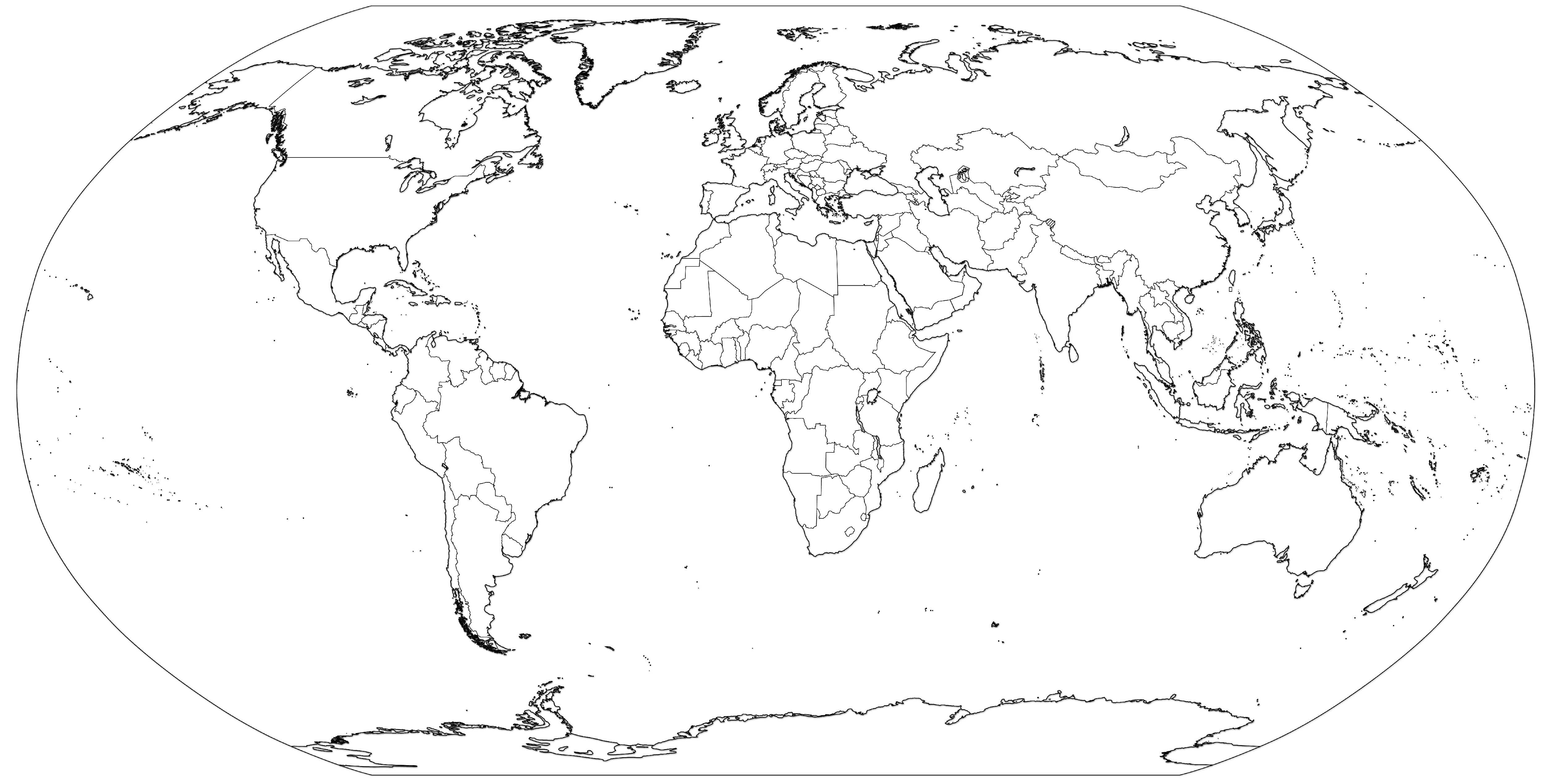 Blank World Outline Map ~ AFP CV Blank World Outline Map ~ AFP CV