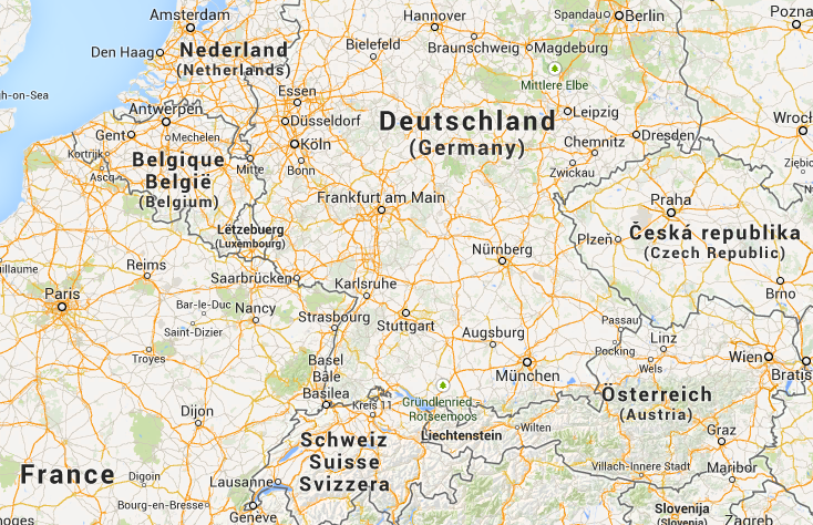 Kaart Duitsland Google Maps | Kaart