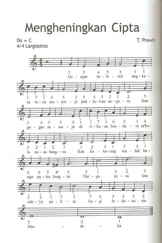 Not Angka Lagu Mengheningkan Cipta | Not Angka Lagu Not Angka Lagu Mengheningkan Cipta | Not Angka Lagu