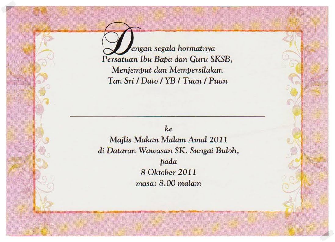 Contoh Surat Undangan Makan Malam – Gudang Materi Online Contoh Surat Undangan Makan Malam – Gudang Materi Online