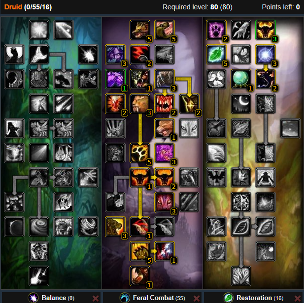 PvE Feral Druid DPS Talents & Builds - (WotLK) Wrath of the Lich King ... PvE Feral Druid DPS Talents & Builds - (WotLK) Wrath of the Lich King ...